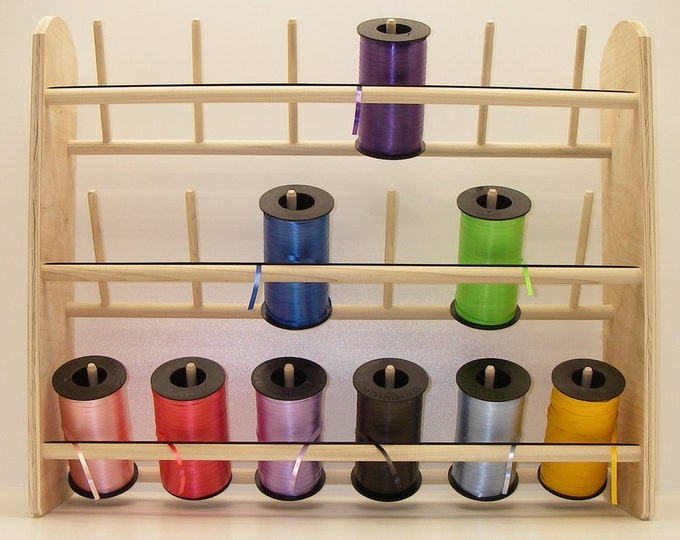 GSS Curling Ribbon Organizer Maxi Desk/wall Unit. Holds 18 Large Spools ...