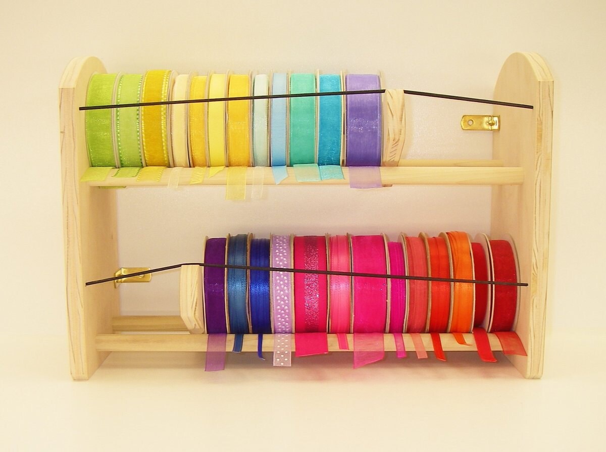 GSS Ribbon Organizer 12 Slimline Desk/ Wall Unit. EZ - Etsy