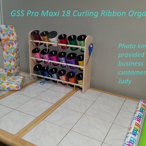 GSS Curling Ribbon Organizer Maxi Desk/wall Unit. Holds 18 Large Spools ...