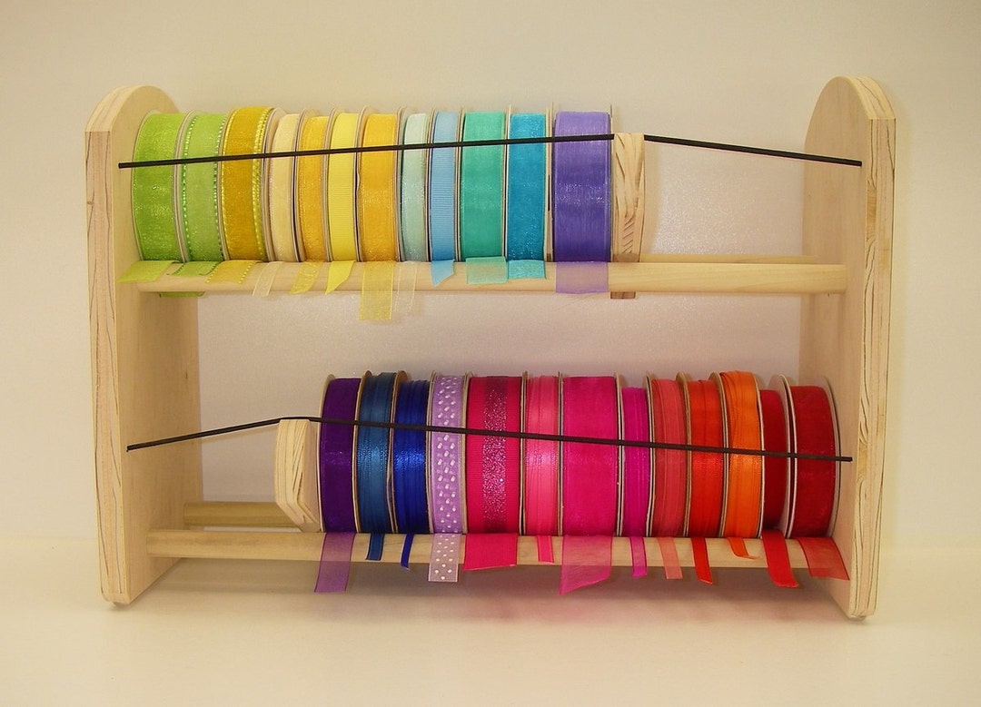 GSS Ribbon Organizer 12" Slimline Desk/ Wall Unit. EZ Load Individual ...