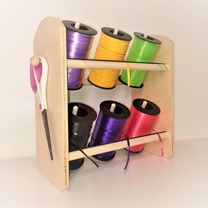 GSS Curling Ribbon Organizer Desk/wall Unit. Holds 6 Large Spools! EZ ...