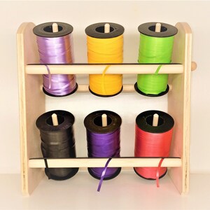 GSS Curling Ribbon Organizer Desk/wall Unit. Holds 6 Large Spools! EZ ...