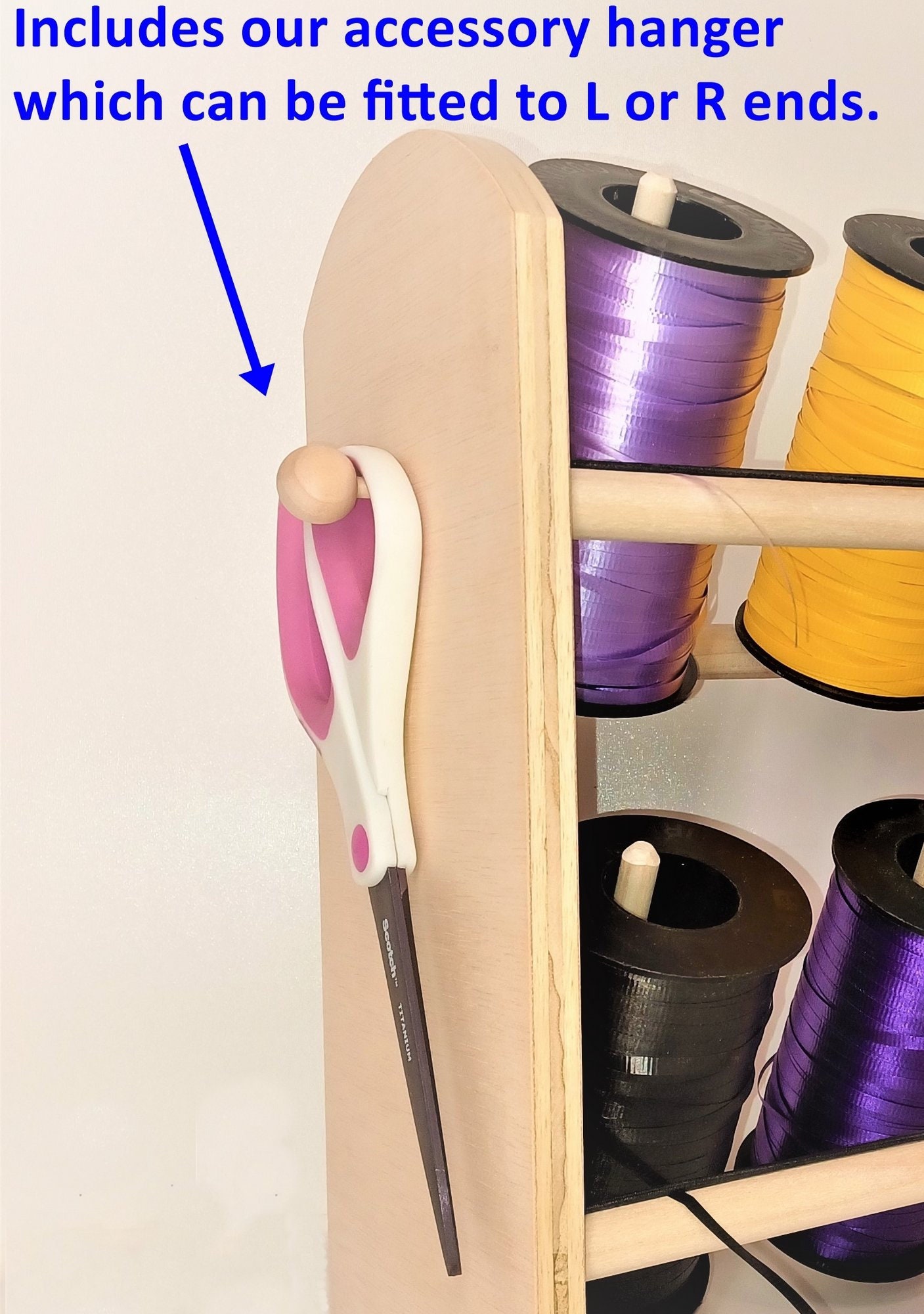 GSS Curling Ribbon Organizer Maxi Desk/wall Unit. Holds 12 Large Spools ...