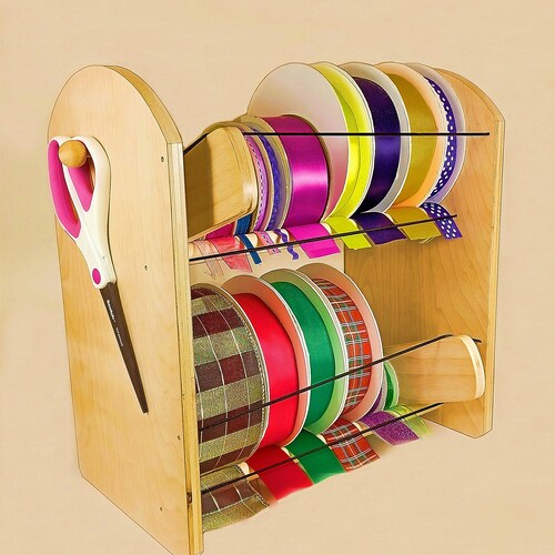 GSS Curling Ribbon Organizer Maxi Desk/wall Unit. Holds 12 - Etsy