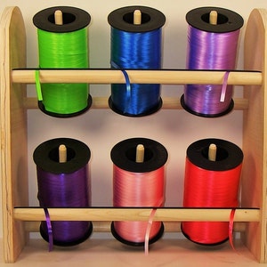 GSS Curling Ribbon Organizer Desk/Wall Unit. Holds 6 Large | Etsy