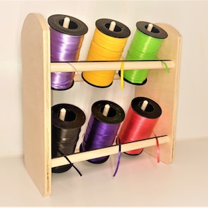 GSS Curling Ribbon Organizer Desk/wall Unit. Holds 6 Large Spools! EZ ...