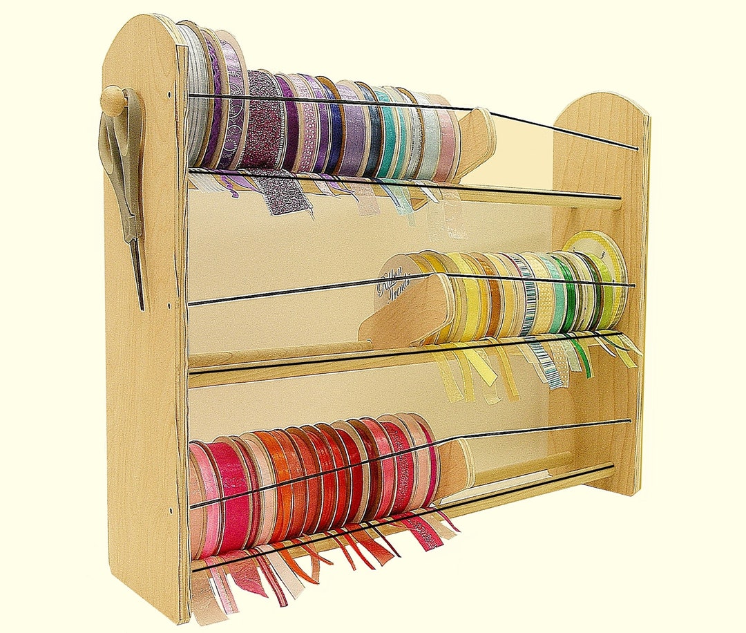 GSS Ribbon Organizer 18" Midi Desk/ Wall Unit. EZ Load Individual ...