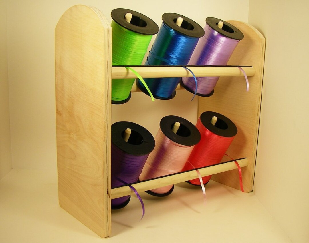GSS Curling Ribbon Organizer Desk/wall Unit. Holds 6 Large - Etsy
