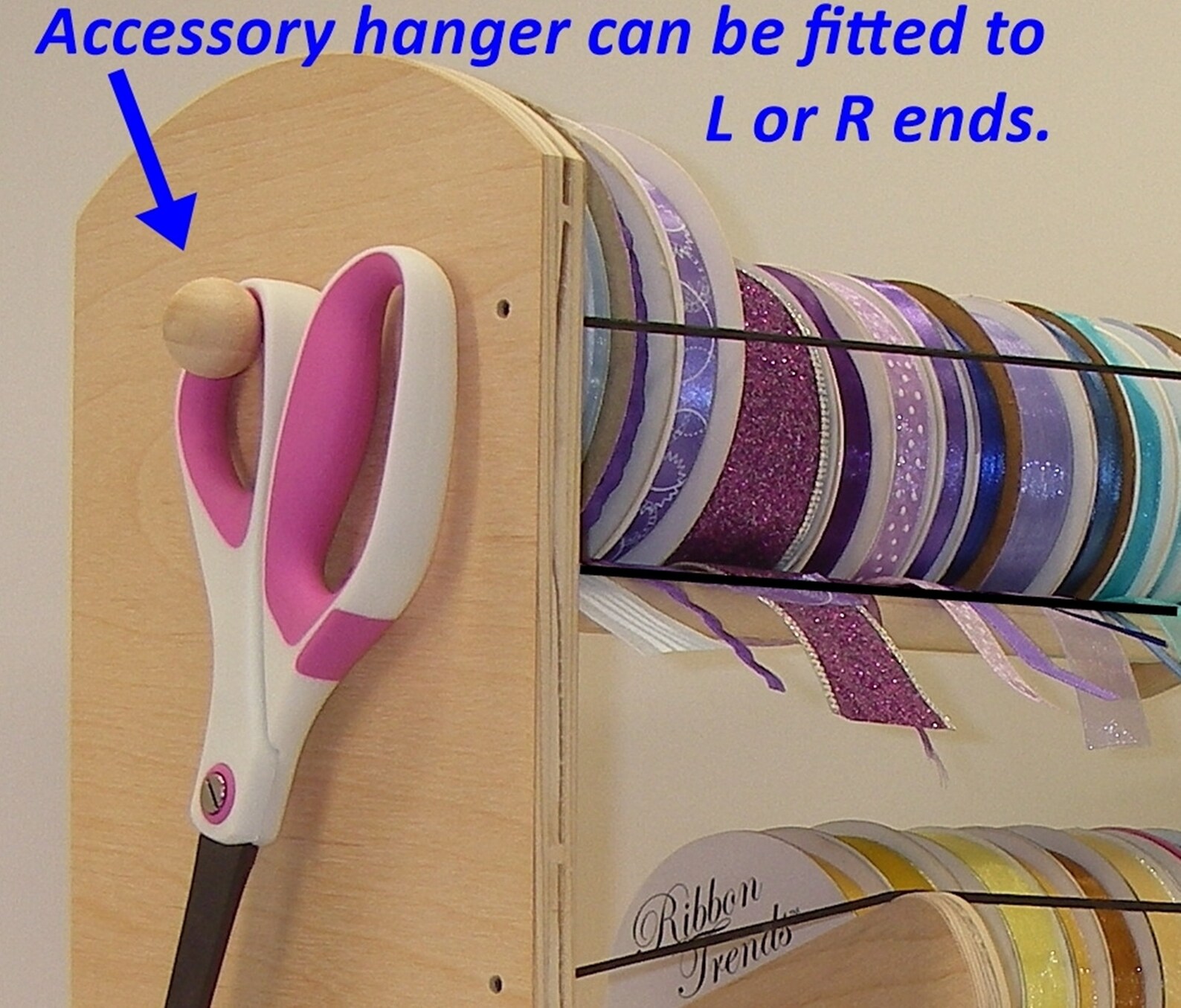 GSS Curling Ribbon Organizer Maxi Desk/wall Unit. Holds 12 - Etsy