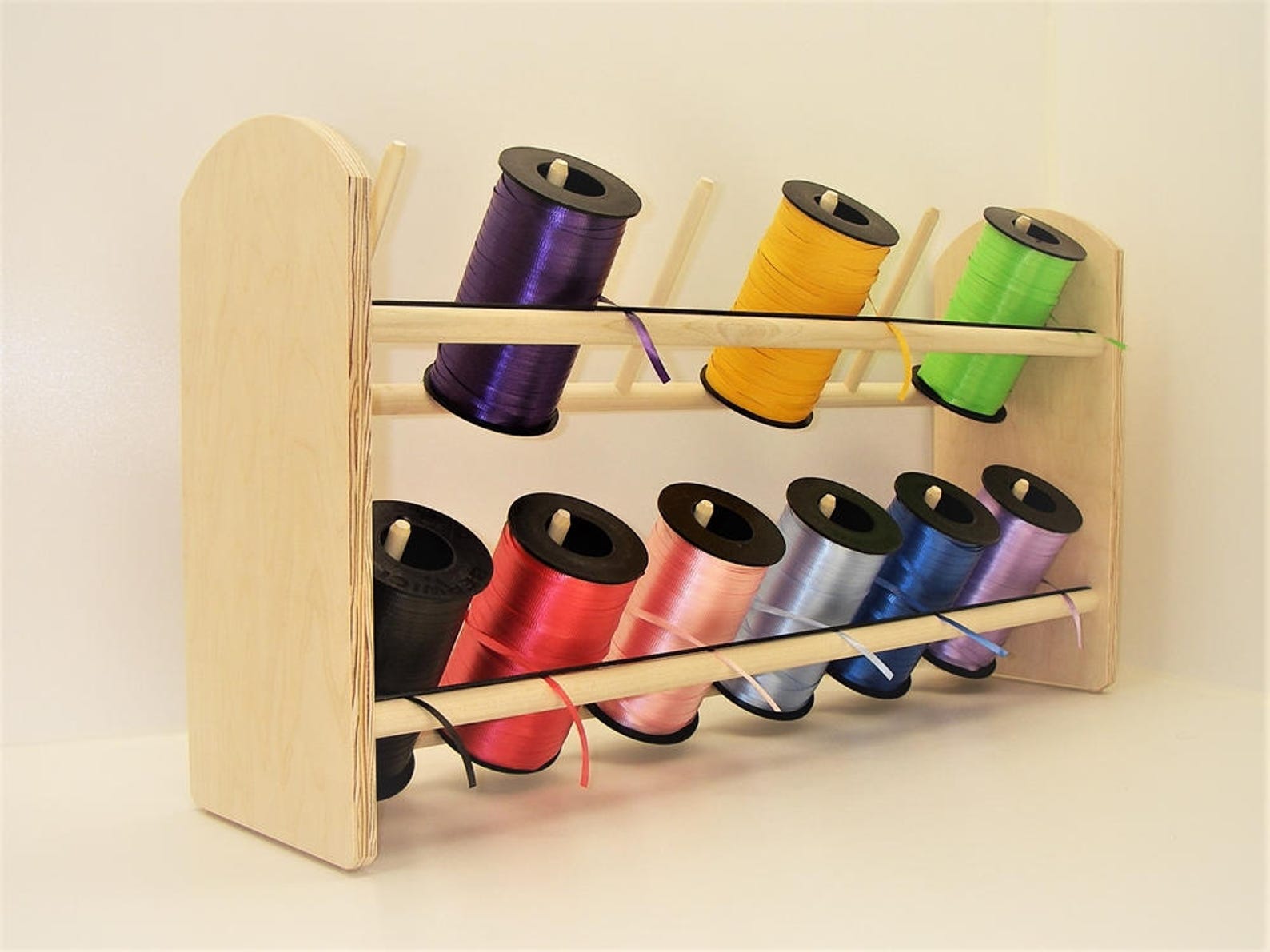 GSS Curling Ribbon Organizer Maxi Desk/wall Unit. Holds 12 Large Spools ...