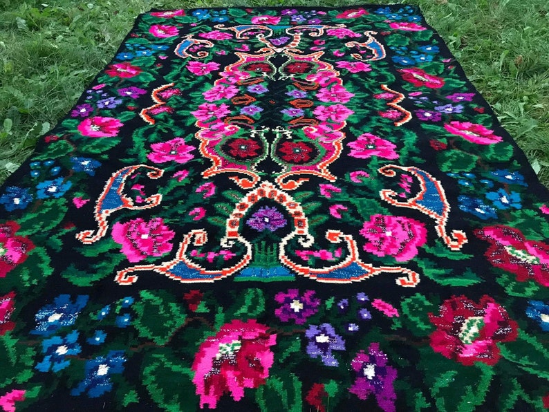 Moldovan Kilim, Floor Rugs. Bessarabian Kilim. Vintage Kilim. Vintage ...