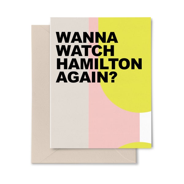 Hamilton Birthday Card - Etsy