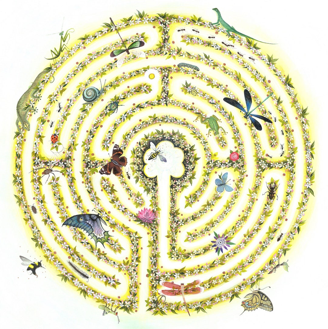 The Apple Blossom Labyrinth - Flower Series No 11 High Quality Art ...