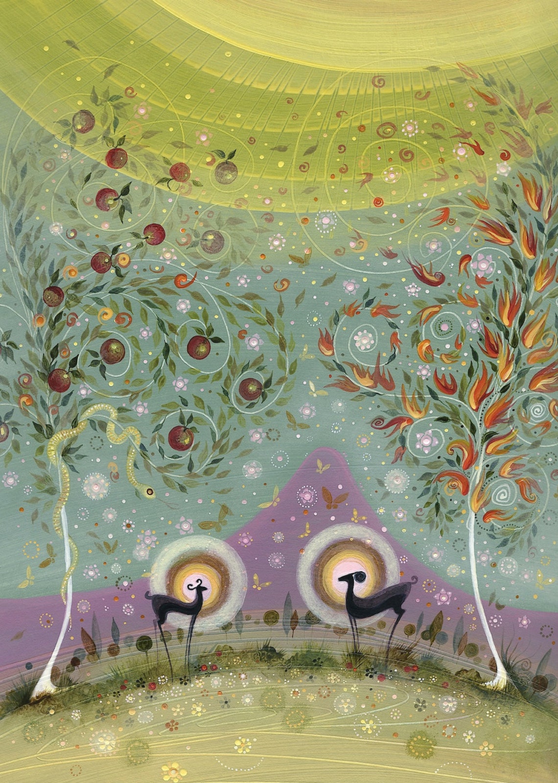 The Lovers. Two Goats Come Face to Face in That Moment of Soul-mate ...