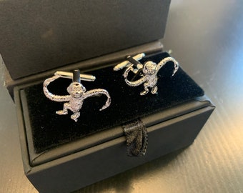 Monkey Cufflinks Monkeys Cuff Links lifetime Guarantee S2013 - Etsy