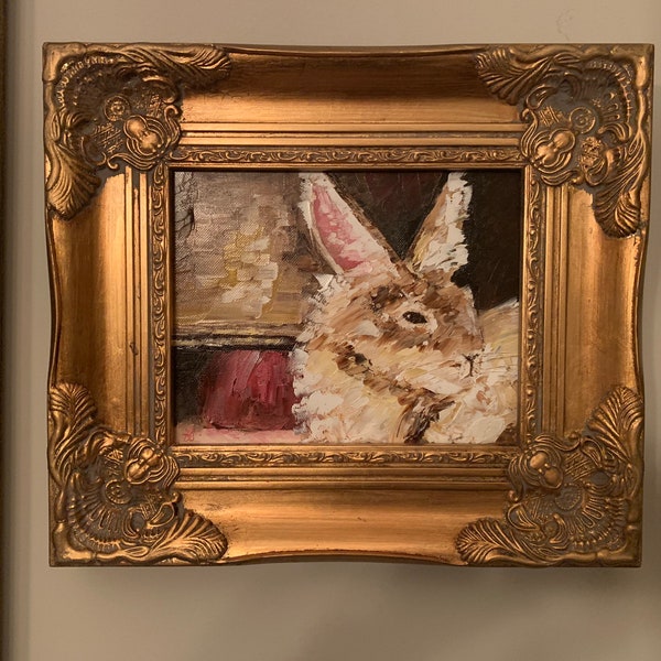 Rabbit Painting - Etsy