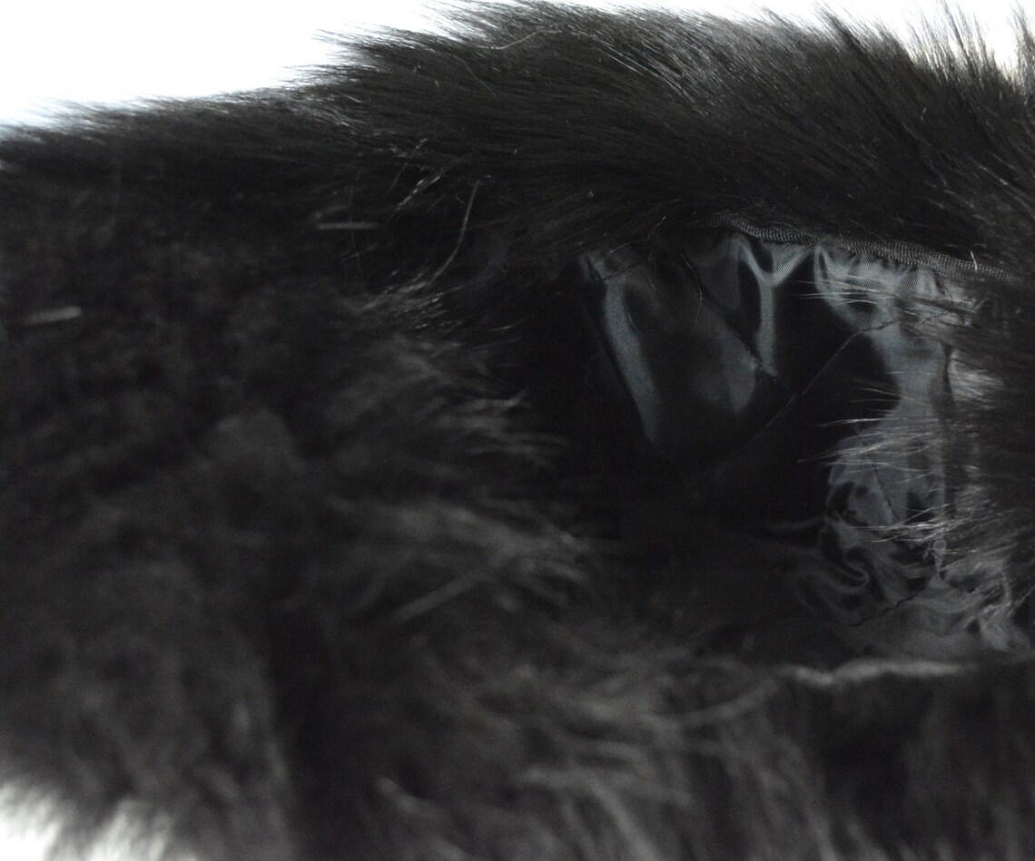 Black Fur Hat Real Fox Fur Hat Fur Hat Women Gift for Her - Etsy