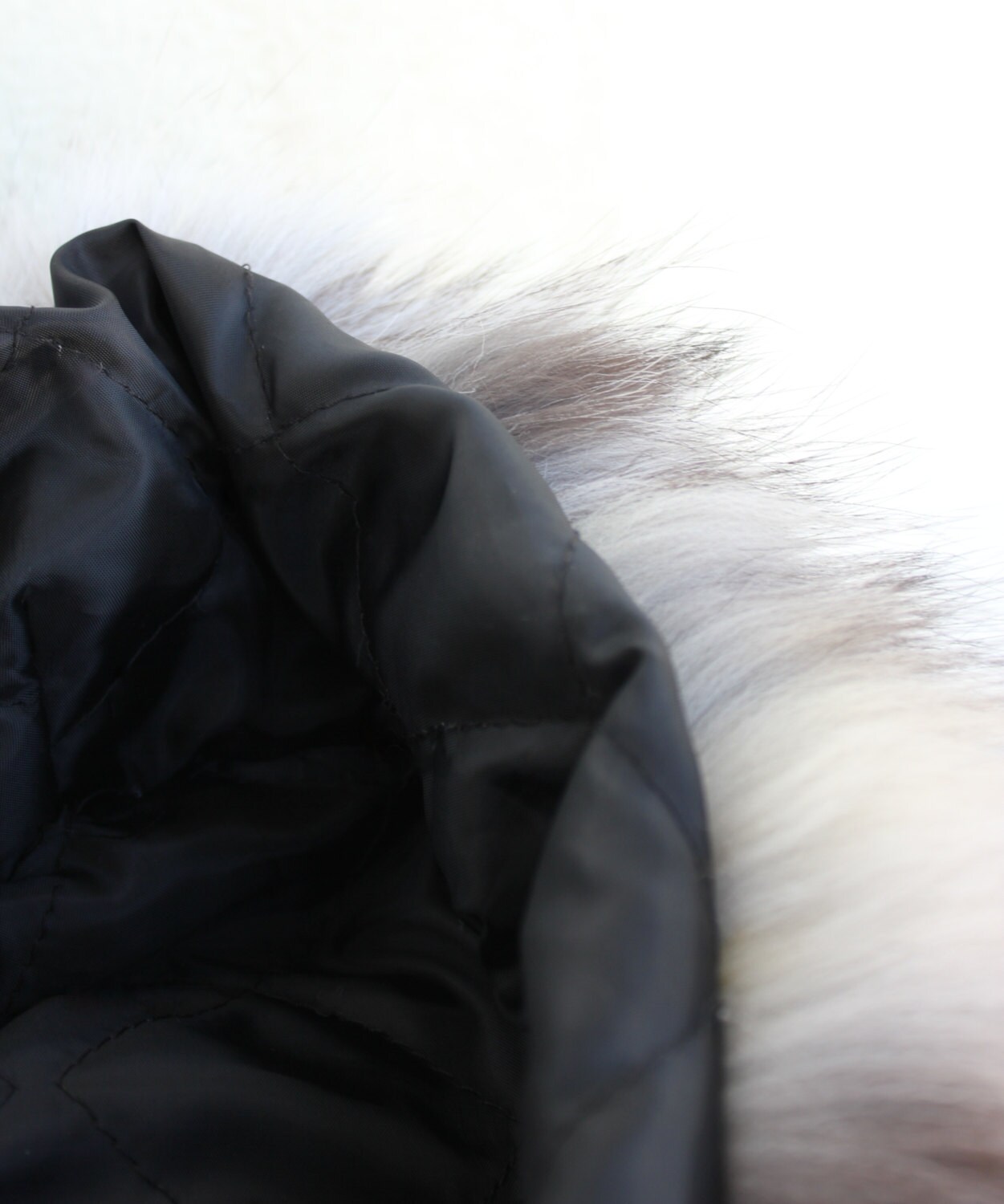 Gray Fur Hat for Women Made With Real Fox Fur. Totally Handmade Russian ...