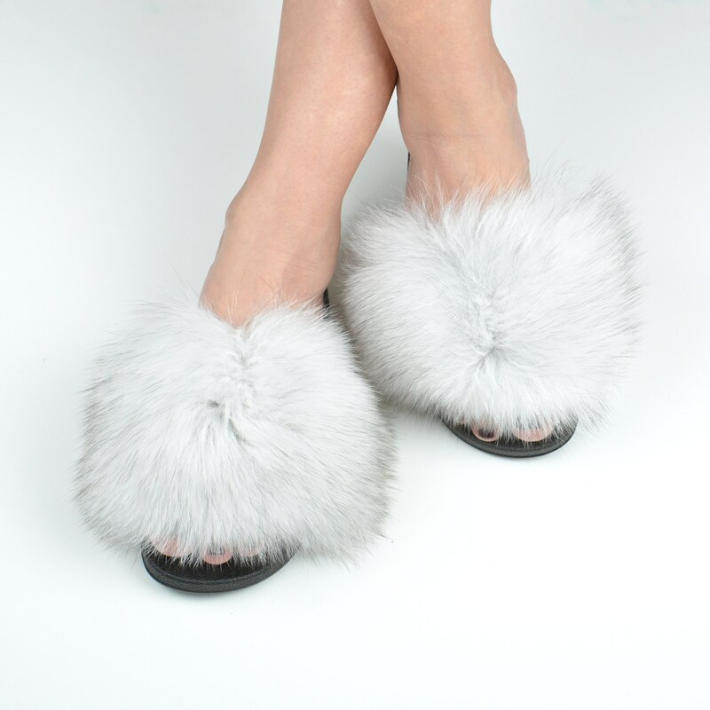 Fur Slides for Women - Etsy