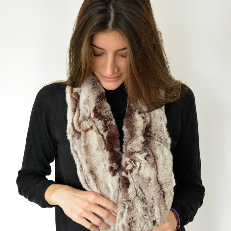 Rabbit Fur Scarf - Etsy
