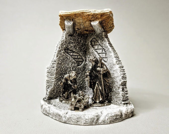 Small Pewter Nativity Set, Christmas Décor - Etsy
