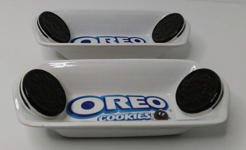 Vintage Oreo Cookie Trays Snack Tray Novelty Cookie Dish Etsy 