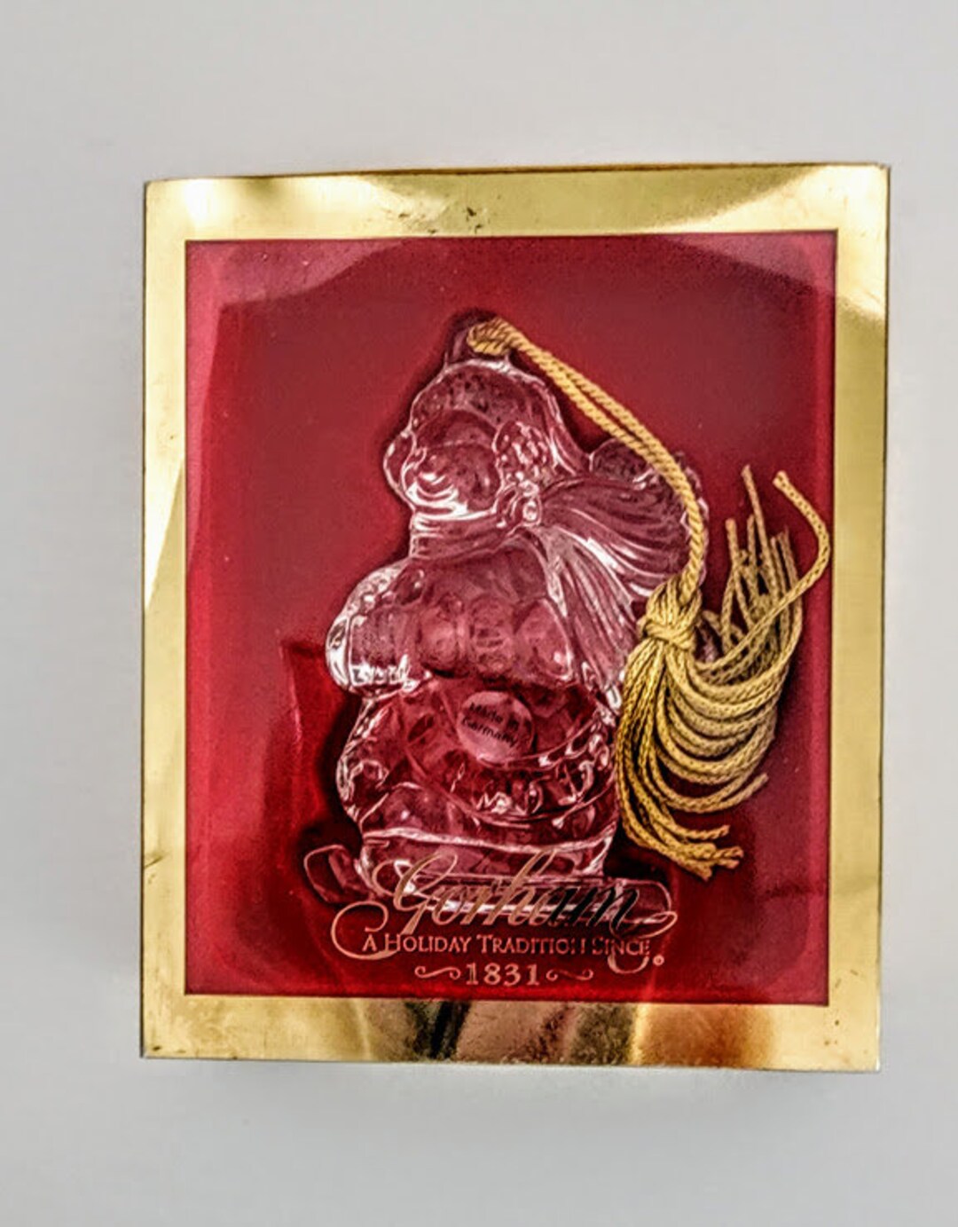 Gorham Crystal Snowman Christmas Ornament - Etsy