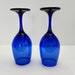 Cobalt Blue Stemware, Set of 6 Tall Water Goblets - Etsy
