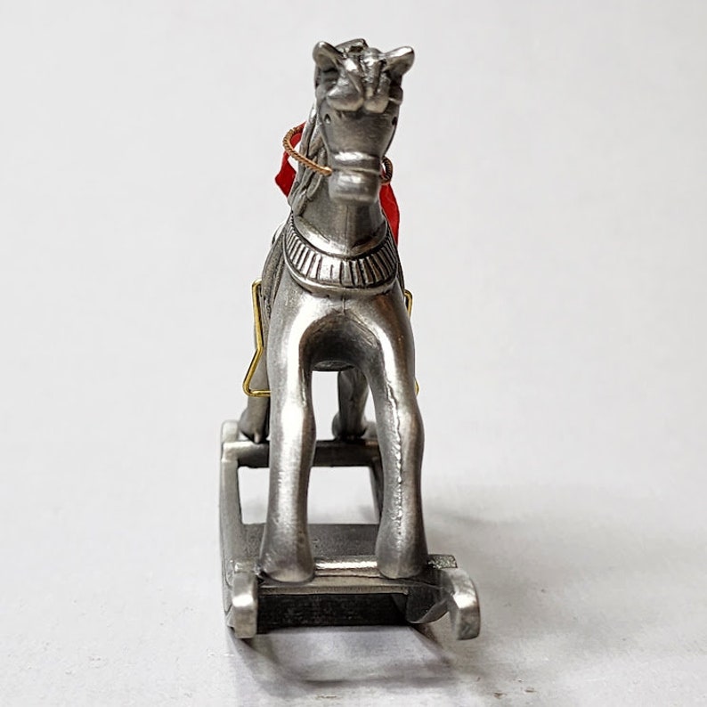1995 Pewter Rocking Horse Ornament, Hallmark Cards, Inc. 15th Year ...