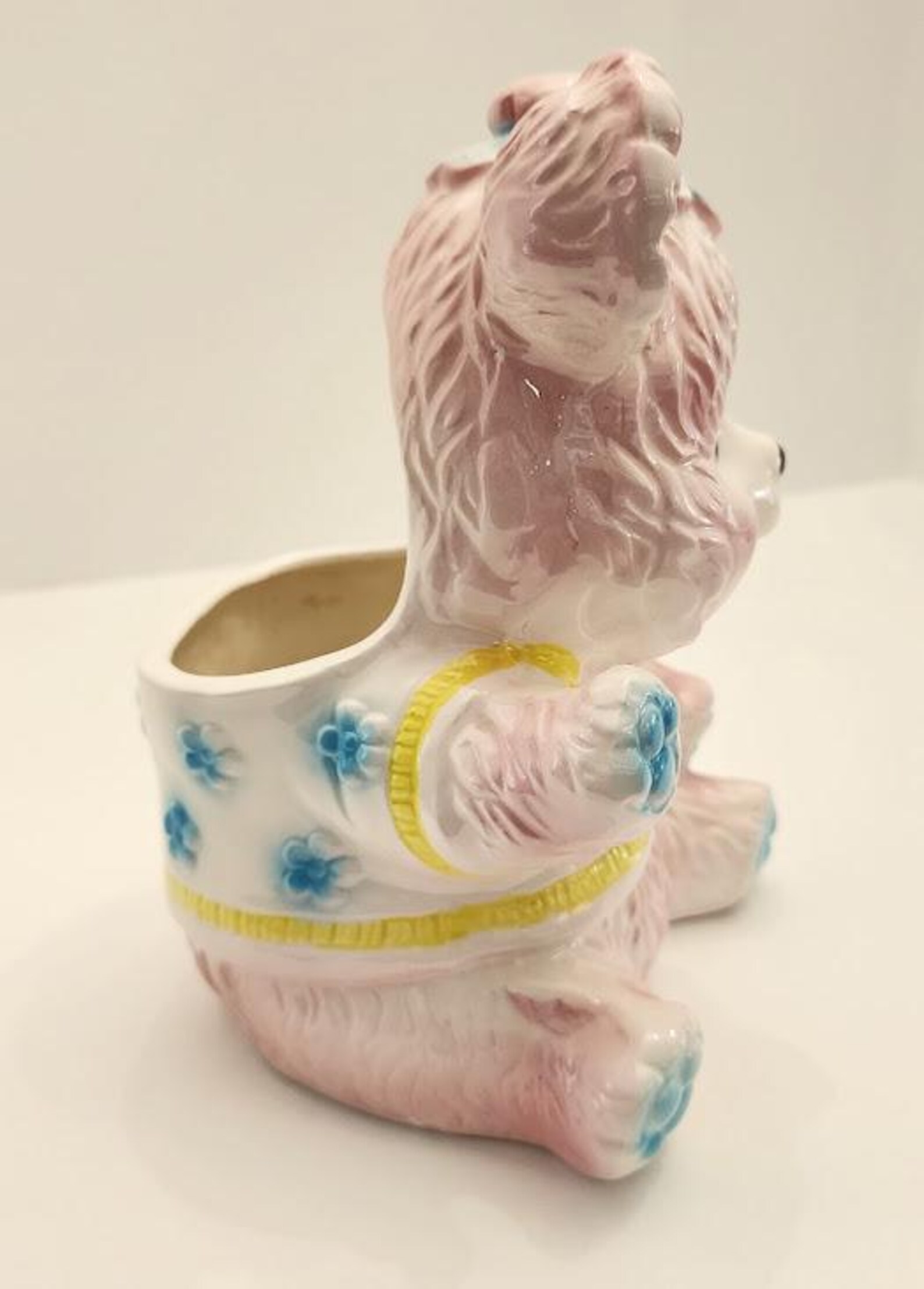 Pink Teddy Bear Planter, Nancy Pew, JP18 - Etsy