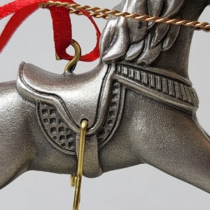 1995 Pewter Rocking Horse Ornament, Hallmark Cards, Inc. 15th Year ...