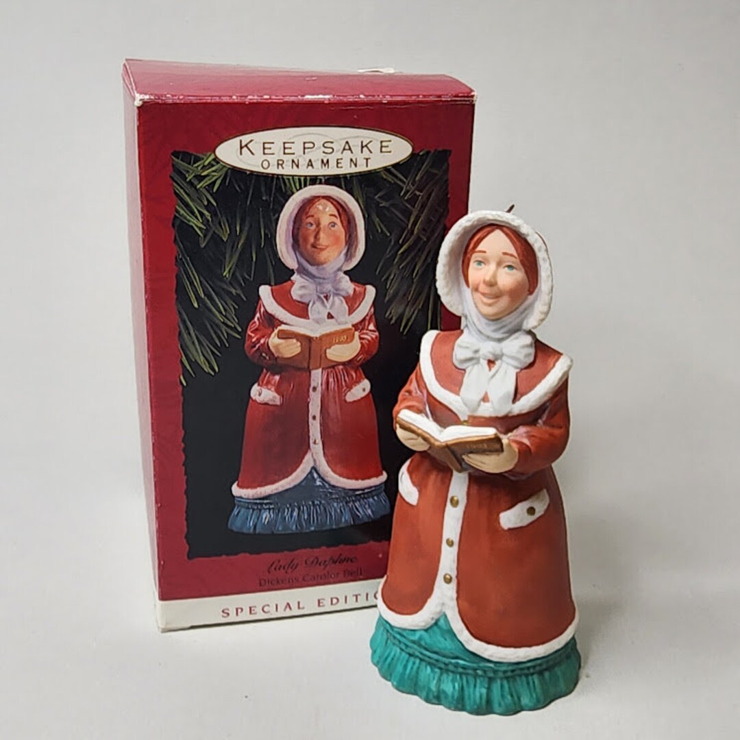 1993 Hallmark Keepsake Ornament Lady Daphne Dickens Caroler - Etsy