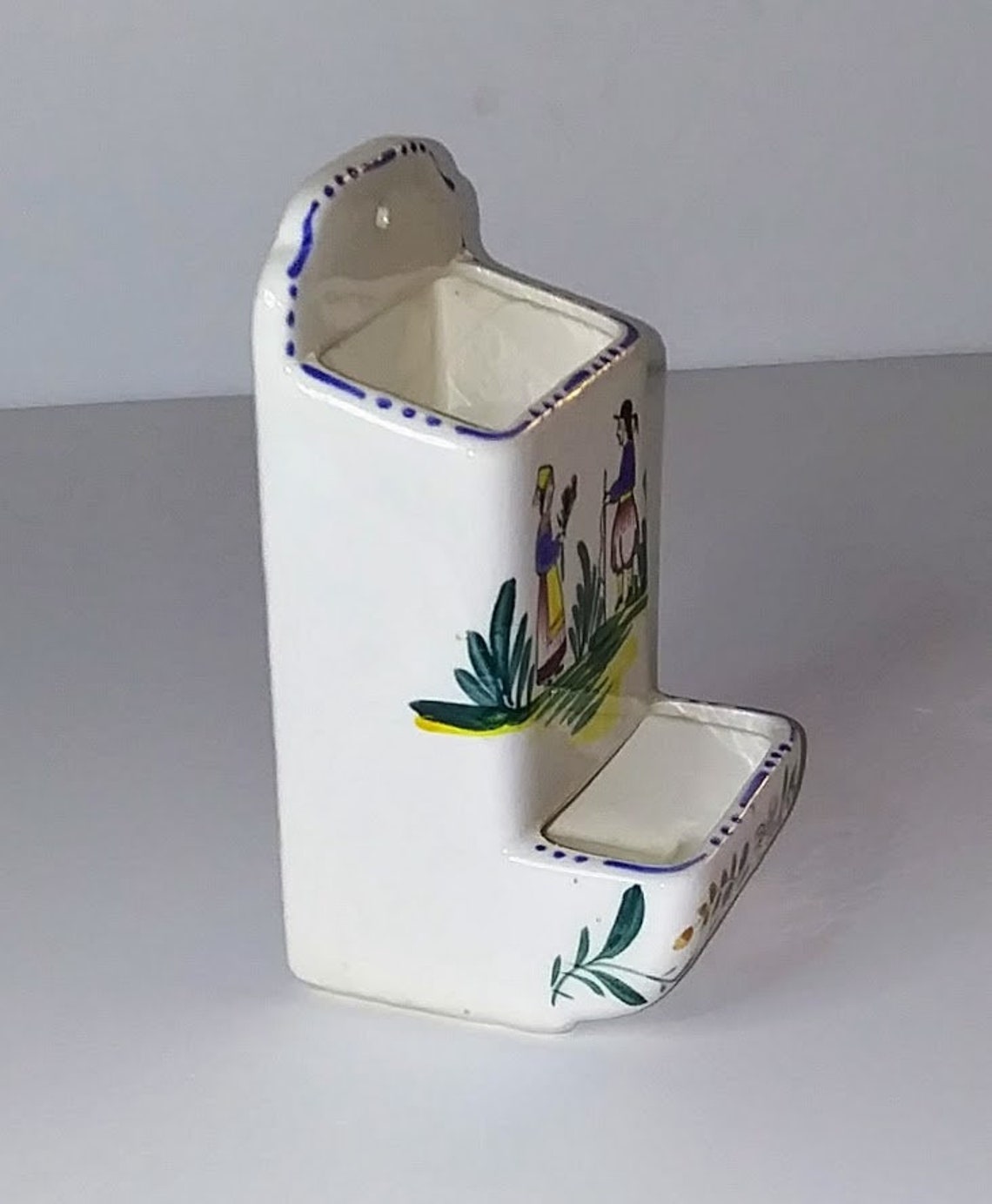 Vintage Ceramic Matchbox Wall Pocket, Match Holder, Made in Japan, Hand ...