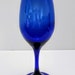 Cobalt Blue Stemware, Set of 6 Tall Water Goblets - Etsy