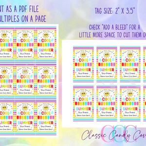 Have A Cool Summer Ice Pop Popsicle Freezer Pop Printable Gift Tags ...