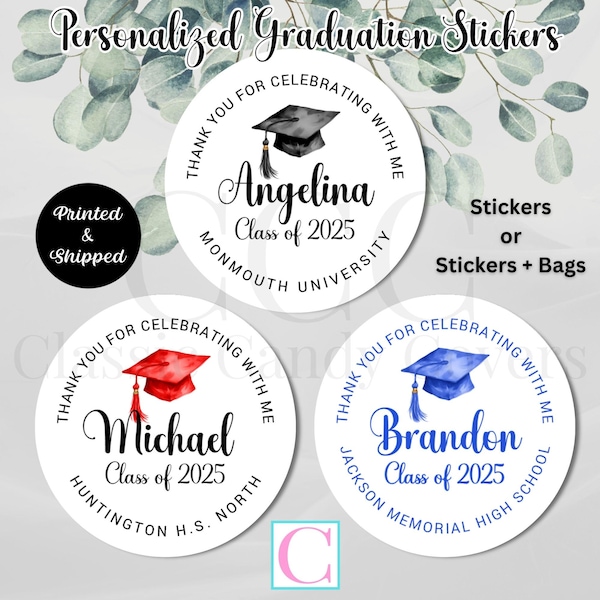 Graduation Stickers - Etsy