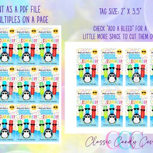 Have A Cool Summer Ice Pop Printable Tags | Freezer Popsicle Gift Tags ...