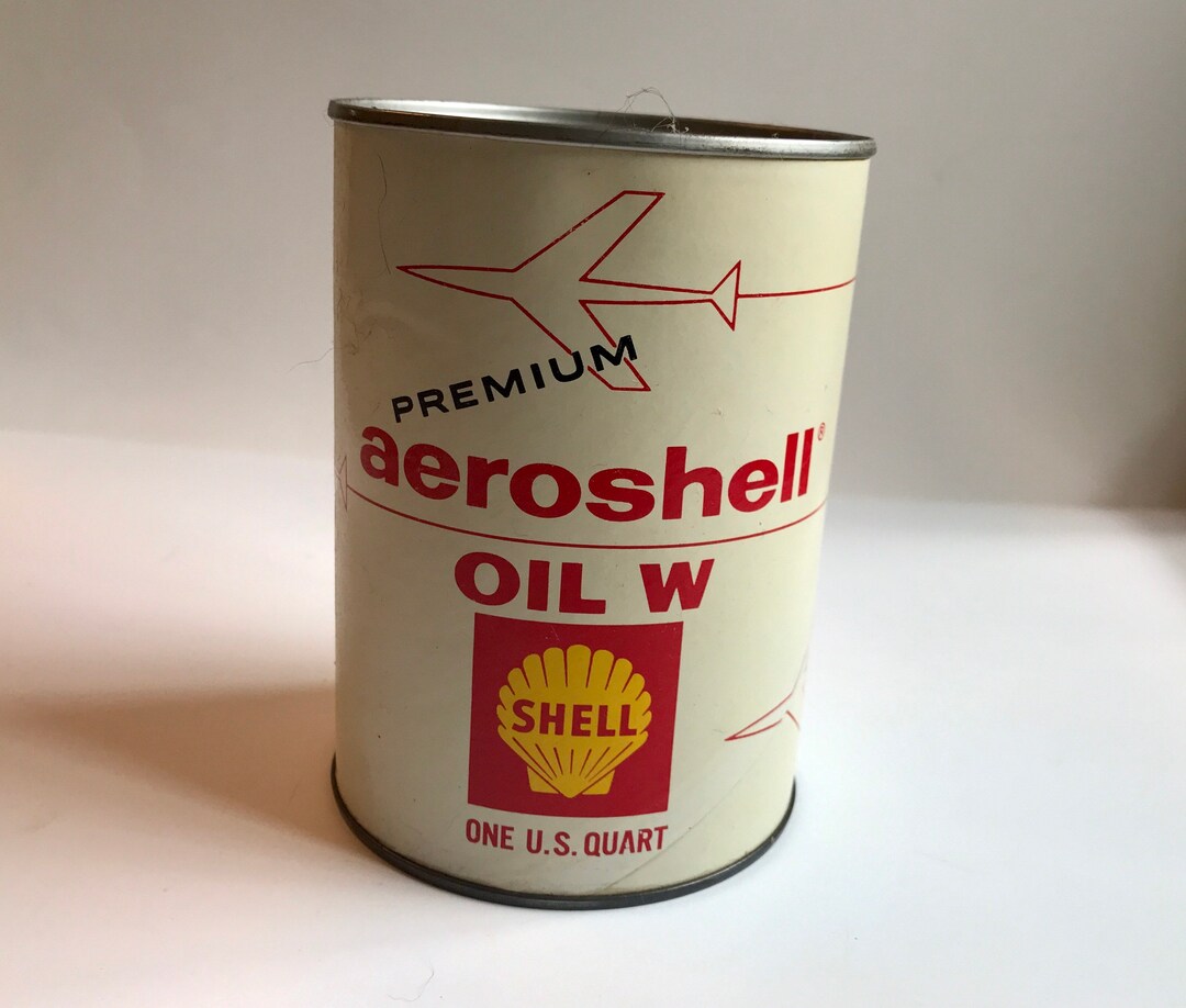 Shell Oil Aeroshell Motor Oil Gas Cardboard Can - Etsy