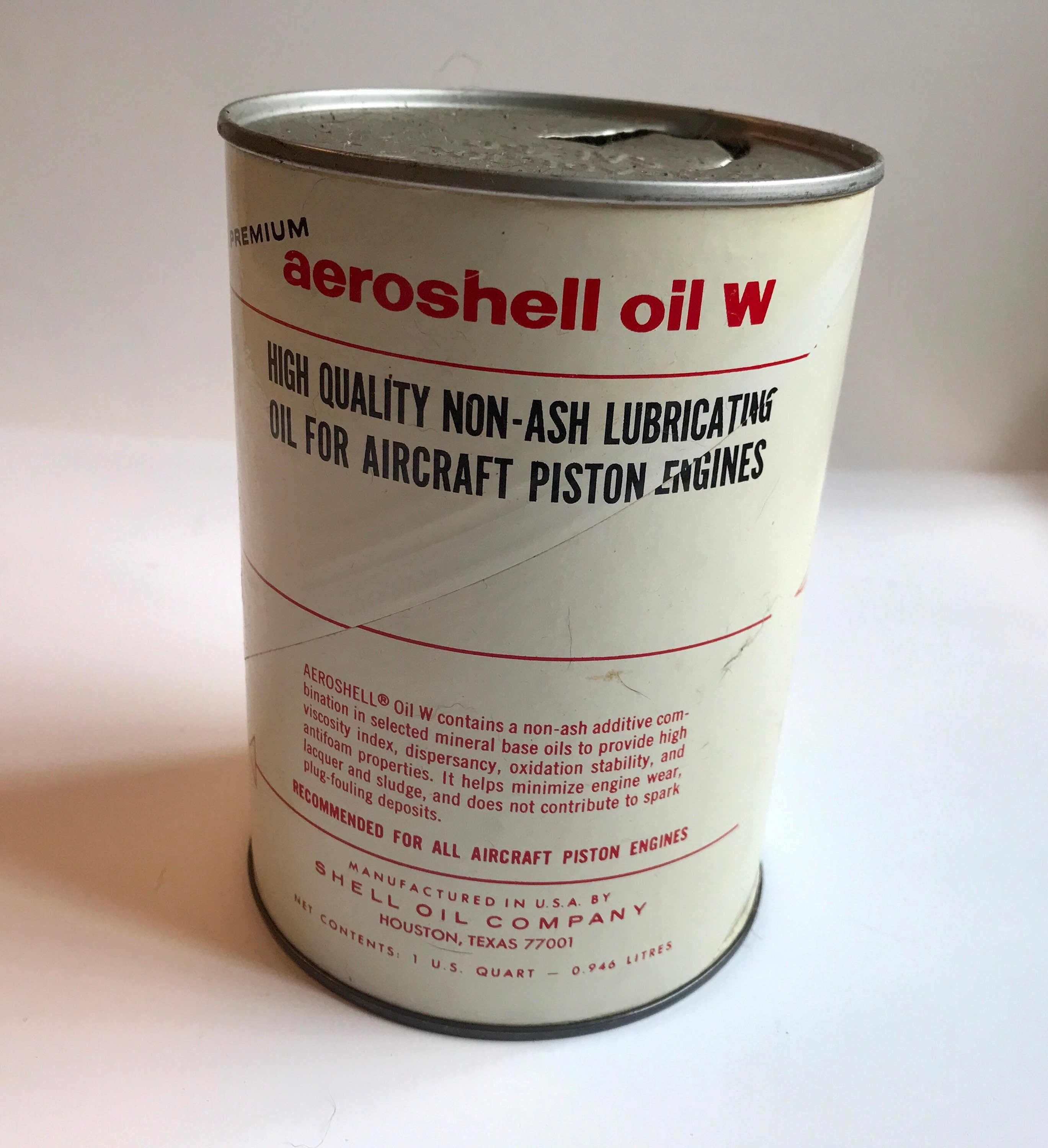 Shell Oil Aeroshell Motor Oil Gas Cardboard Can - Etsy