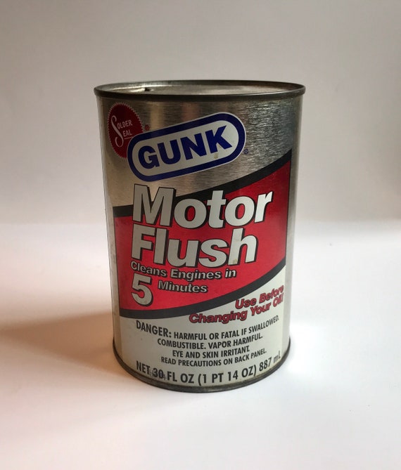 Gunk Motor Flush Quart Oil Antifreeze Can | Etsy