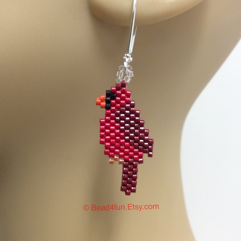 Cardinal Bead - Etsy