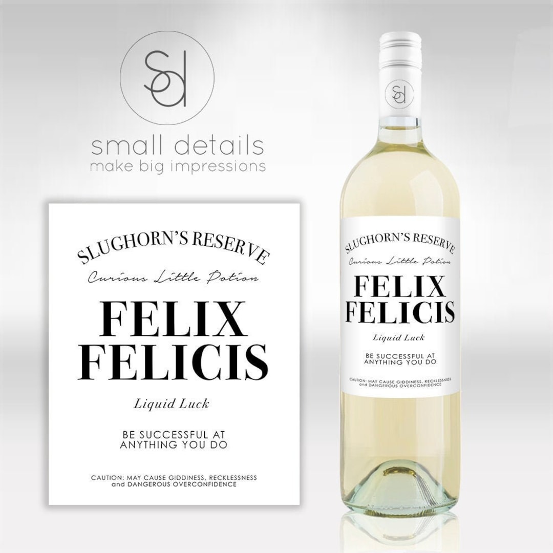 FELIX FELICIS Potion Wine Labels - Etsy Sweden
