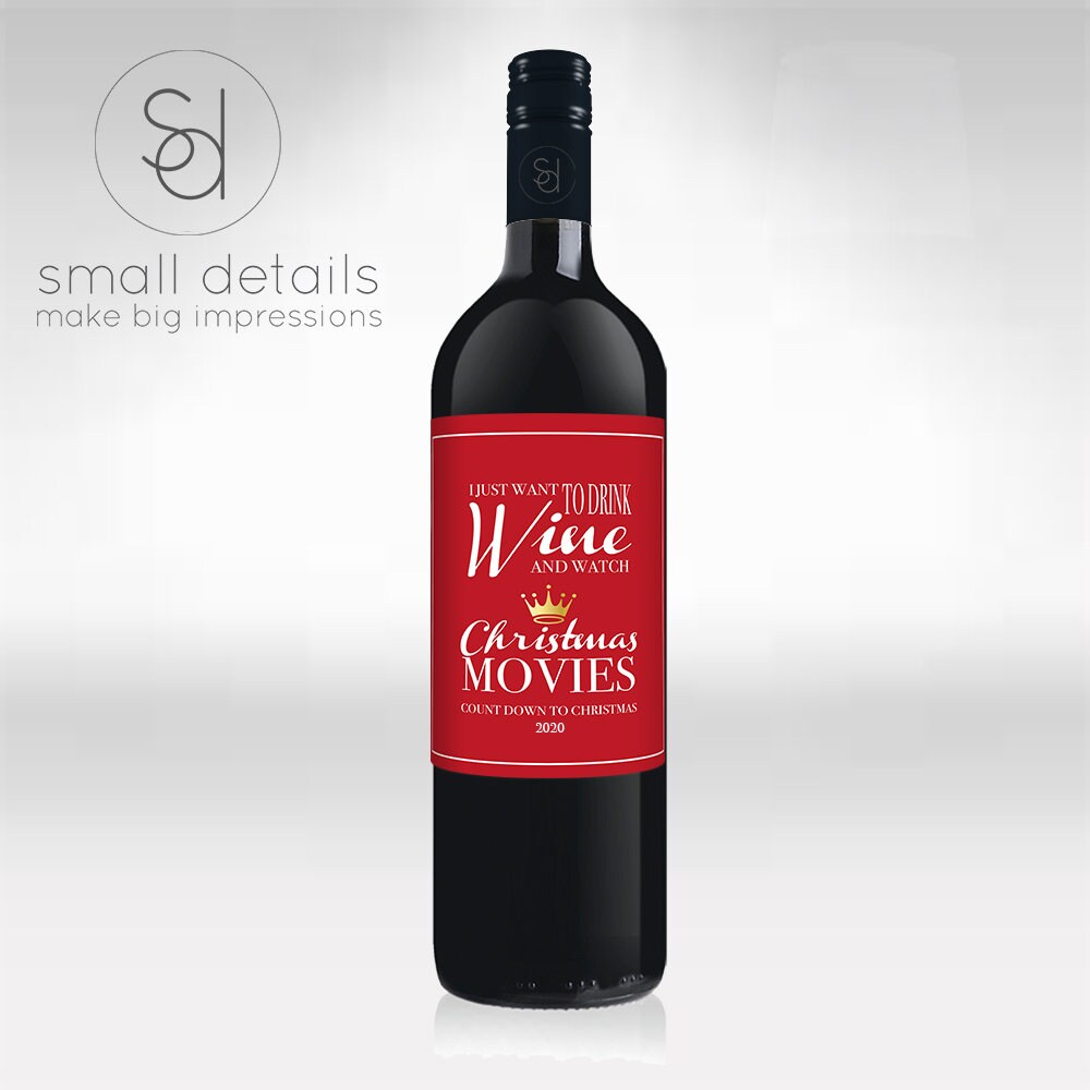 CHRISTMAS MOVIE Wine Hallmark Countdown to Christmas Movie - Etsy Canada
