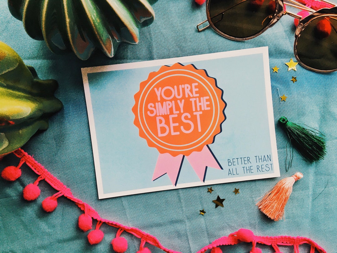 You’re Simply the Best Postcard Lyric, Tina Turner A6 Print ...