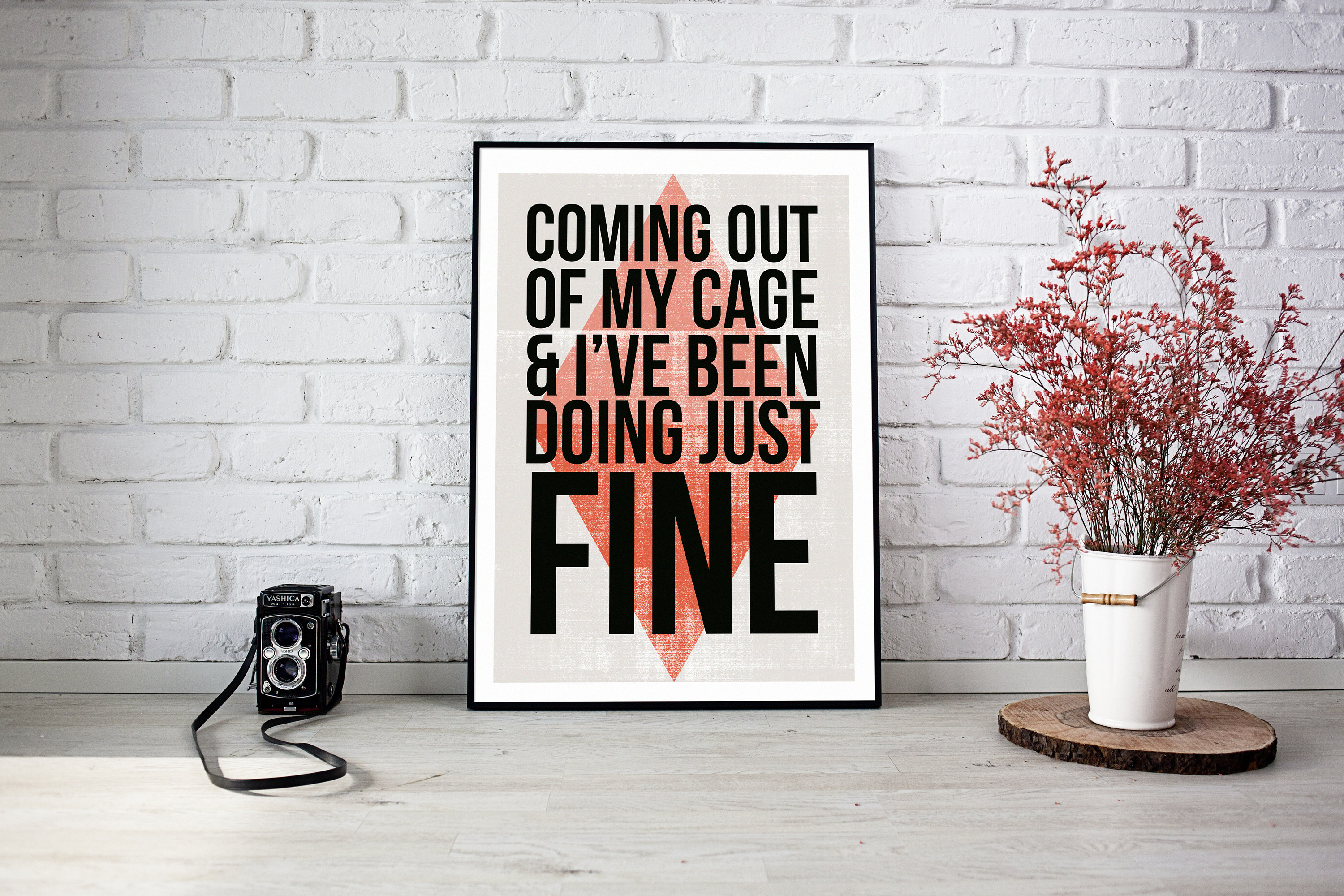 I'm Doing Just Fine Print | Mr Brightside Print | Lyric A5/ A4/ A3 ...