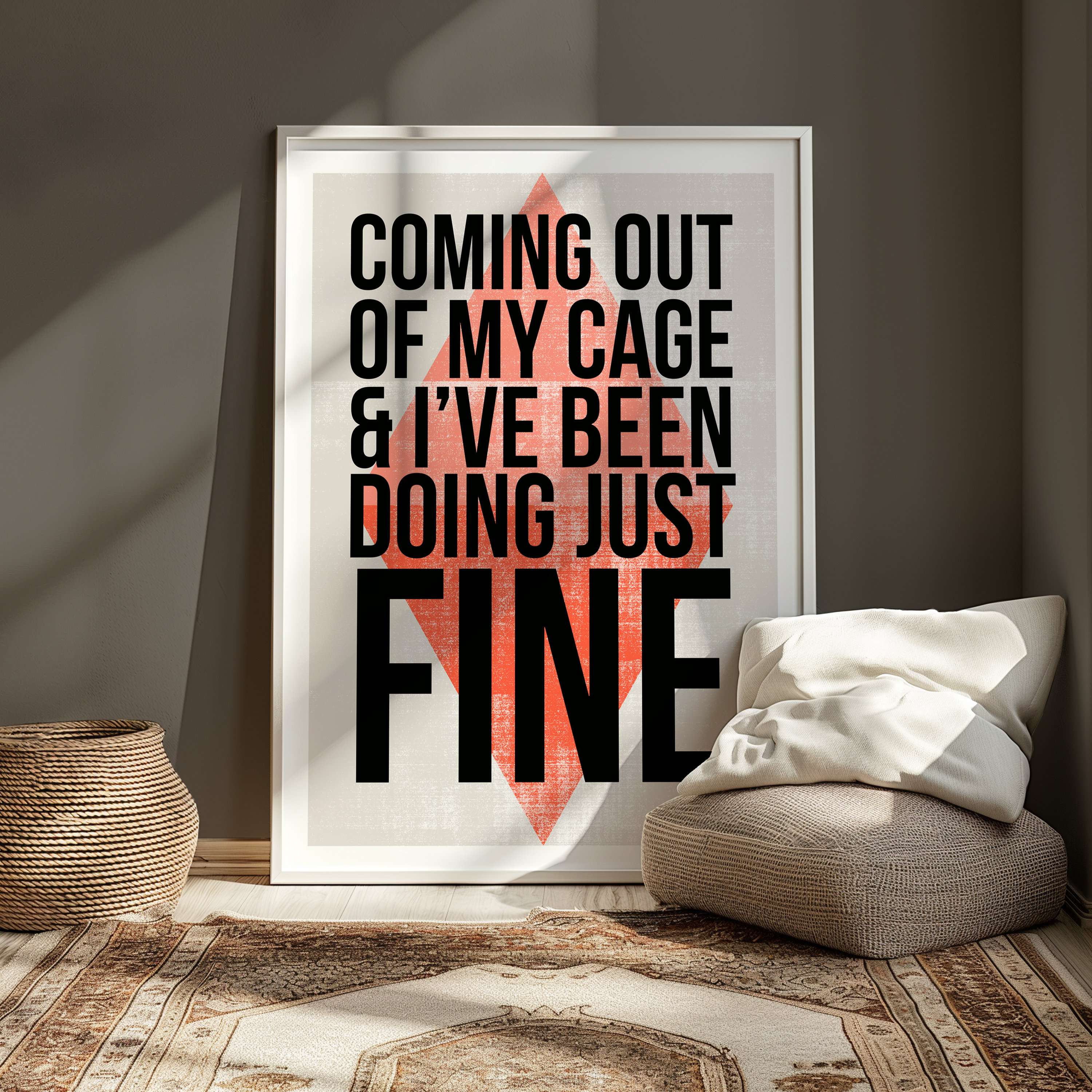 I'm Doing Just Fine Print | Mr Brightside Print | Lyric A5/ A4/ A3 ...