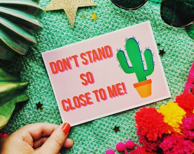 Don't Stand so Close to Me Postcard Lyric the Police A6 - Etsy UK