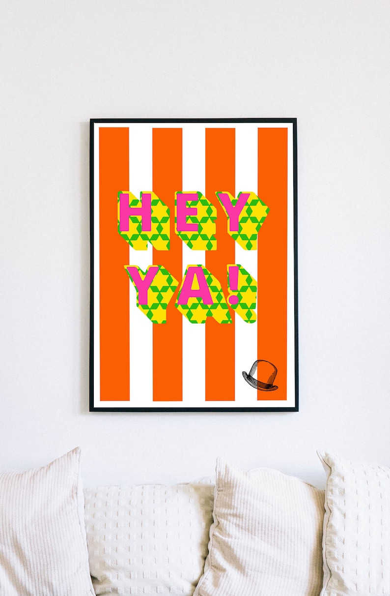 Hey Ya Print Lyric A5/ A4/ A3 Print Illustrated Music Art - Etsy UK