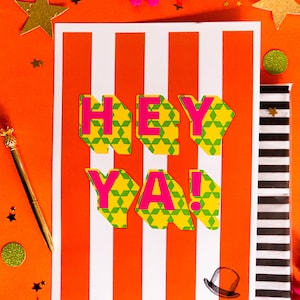 Hey Ya Lyric Print | Colourful Music Wall Art - Etsy UK