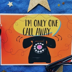 I'm Only One Call Away Chingy Lyric A6 Print Illustrated | Etsy UK